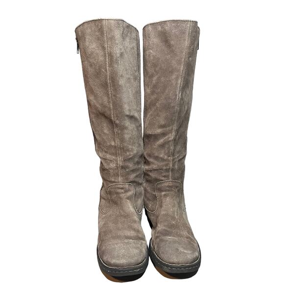 Born | Shoes | Born Mayall Tall Boots Womens Size 65m Gray Distressed ...